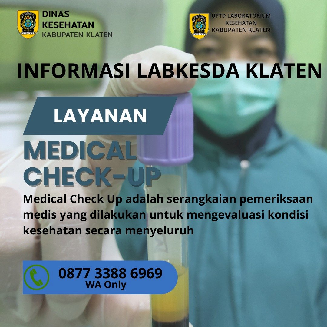 Medical Check Up di Labkesda Dinas Kesehatan Klaten - Dinkes Kabupaten ...